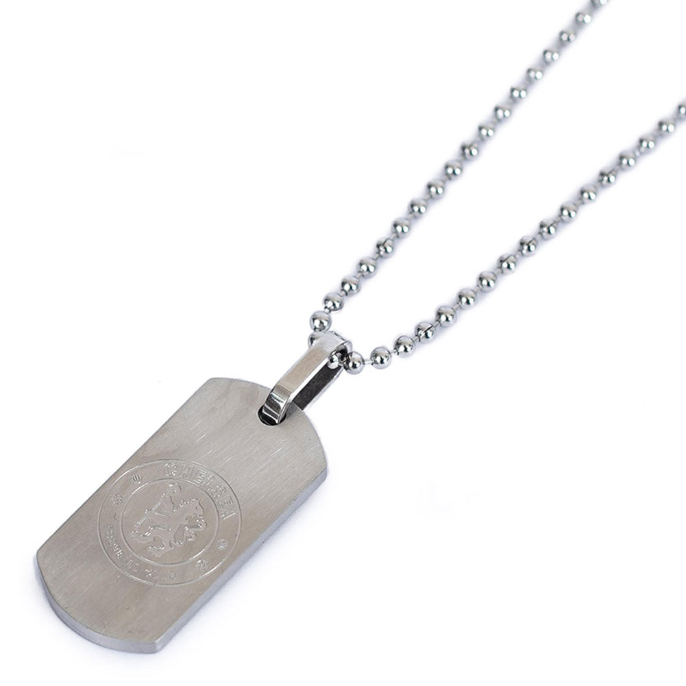 Chelsea FC Matt Finish Dog Tag & Chain – kneepillow.co.uk